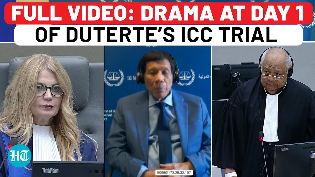 Full Video: Day 1 Of Duterte ICC Trial After Ex-Philippines Prez ...