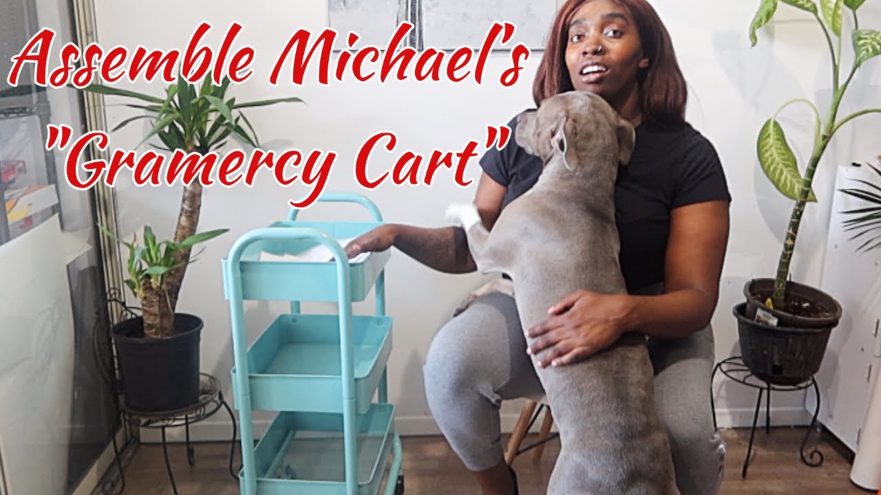How To Assemble Michael's Gramercy Cart ! | Utility rolling cart ...