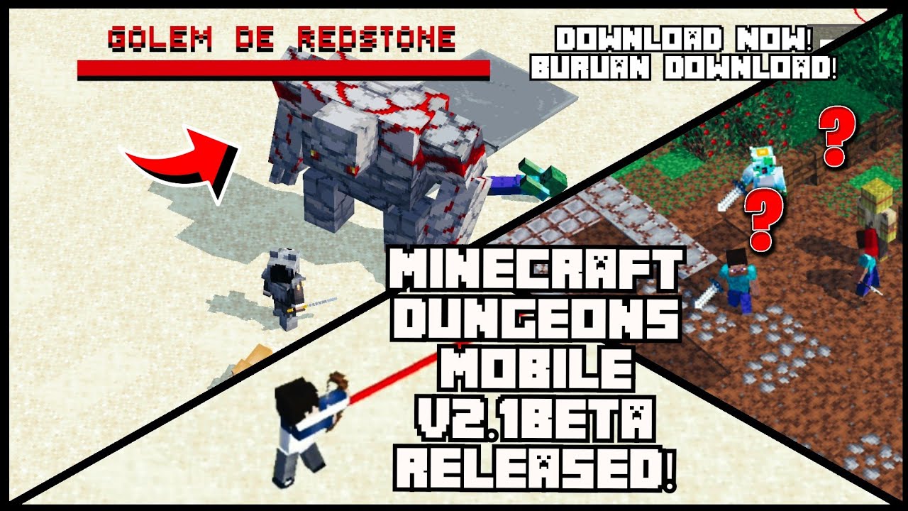 Minecraft Dungeons Mobile V2.1Beta Released!Online Play and New Boss ...