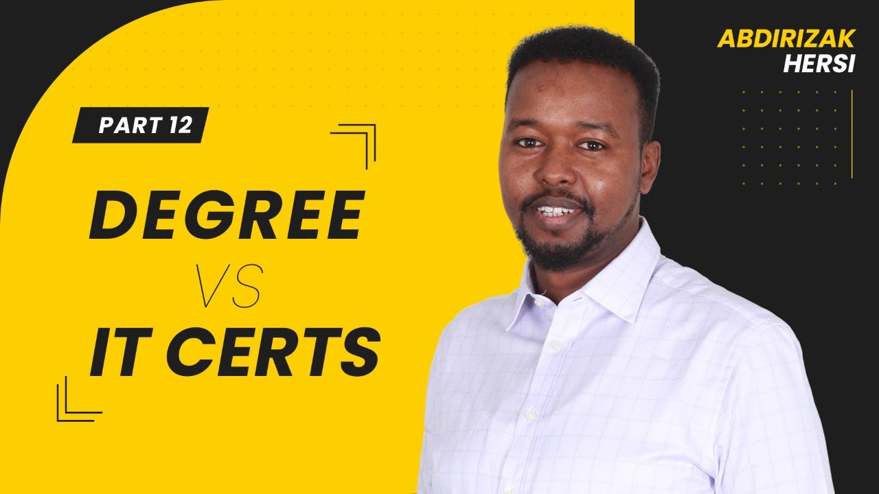 IT Certification vs Shahaado Jaamacadeed - YouTube