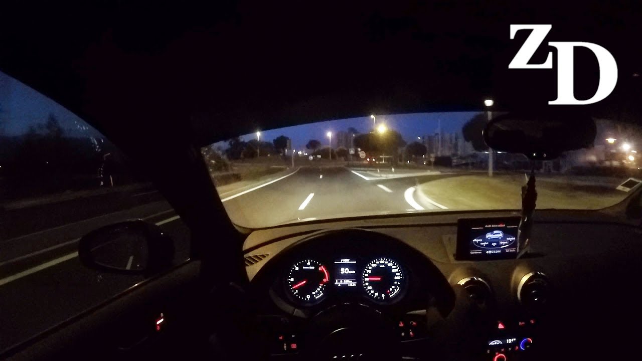 POV Night Drive Audi A3 Sportback - GoPro & Binaural Audio | ZD' - YouTube