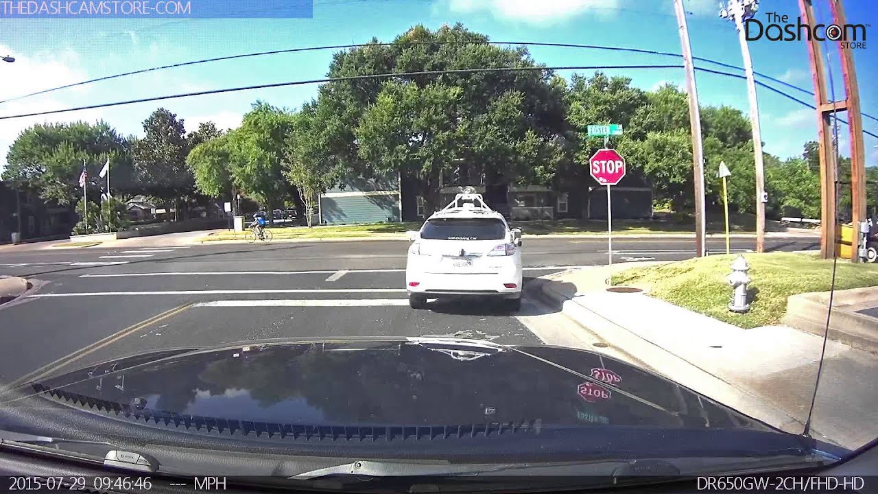 Google Self-Driving Car spotted in Austin, TX - Dashcam Video - YouTube