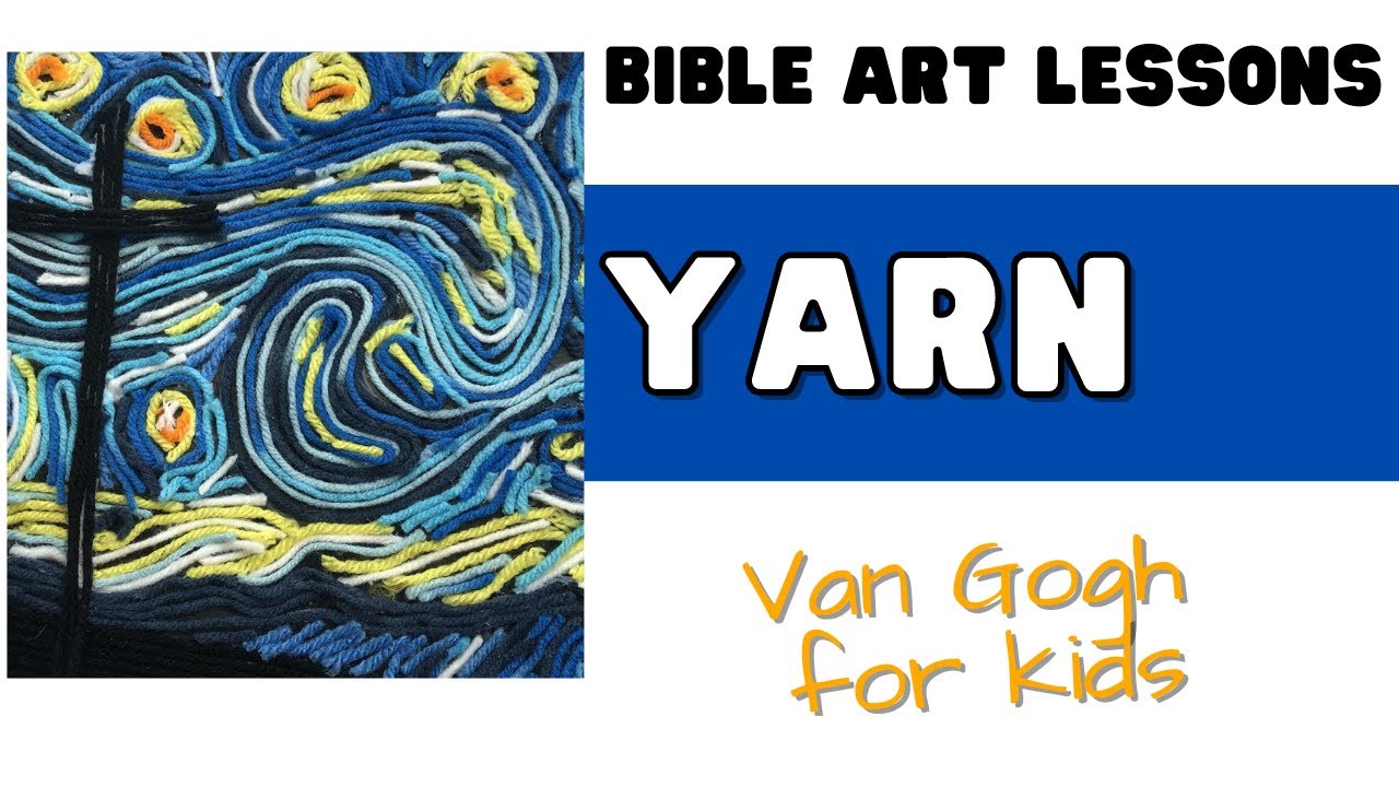 How to Paint Starry Night with Yarn Painting - YouTube