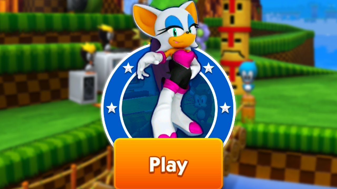 Sonic run with ROUGE - Sonic Dash 2021 All Characters Unlock 32 - YouTube