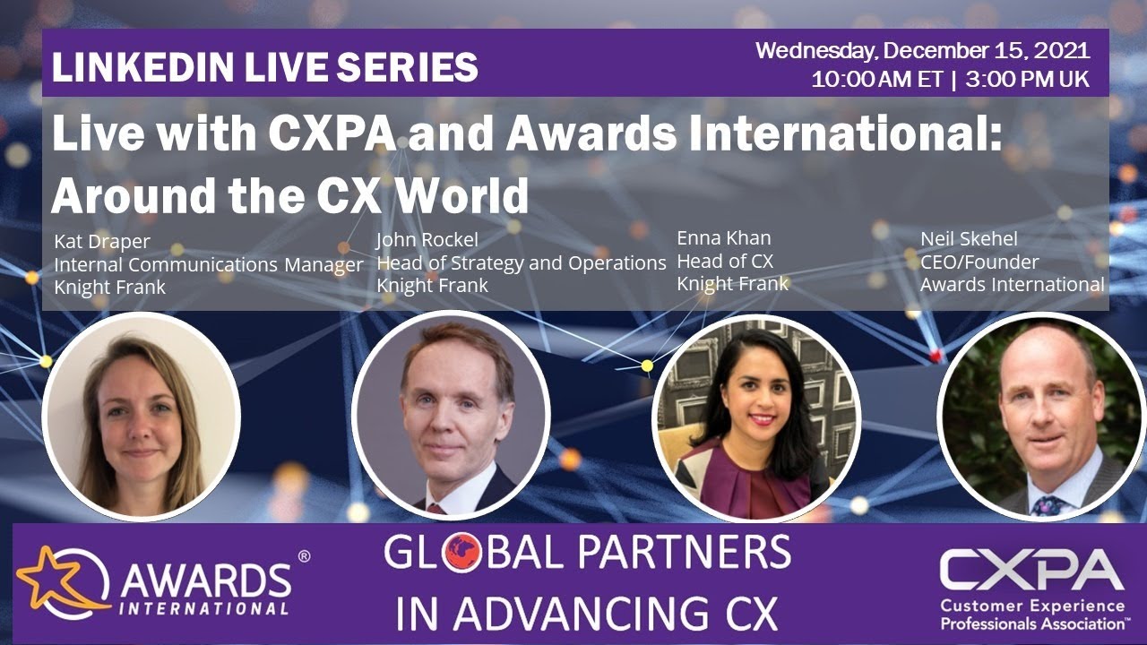 Live with CXPA and Awards International: Around the CX World - YouTube