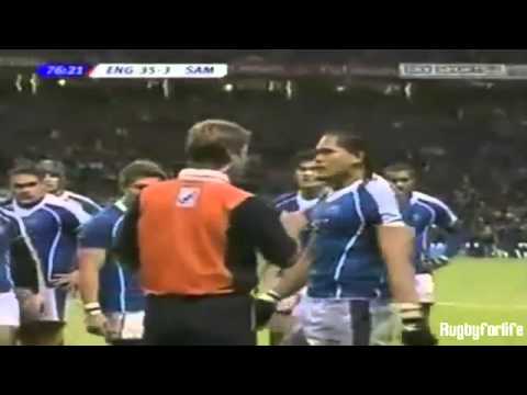 Alesana Tuilagi insane fight V Lewis Moody - England V Samoa 2005