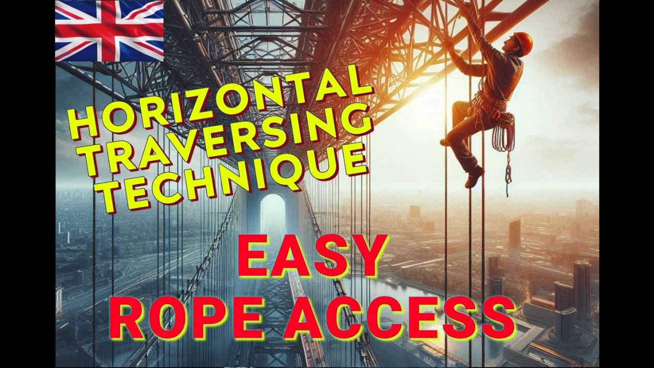 ROPE ACCESS horizontal traverse technique english - YouTube