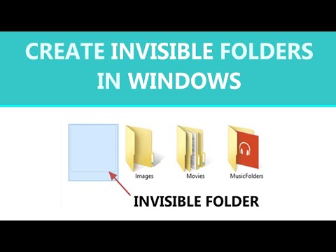 Magic Way to Make an Invisible Folder Windows 10 - YouTube