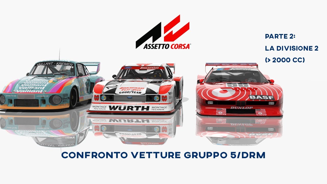 Assetto Corsa | Confronto vetture Gruppo 5/DRM Parte 2 - YouTube