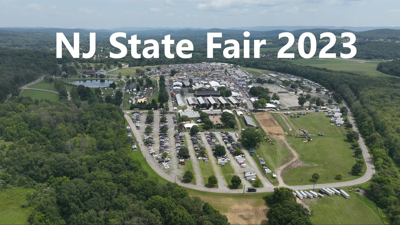 Aerial Flyover New Jersey State Fair Sussex County Fairgrounds 2023 ...