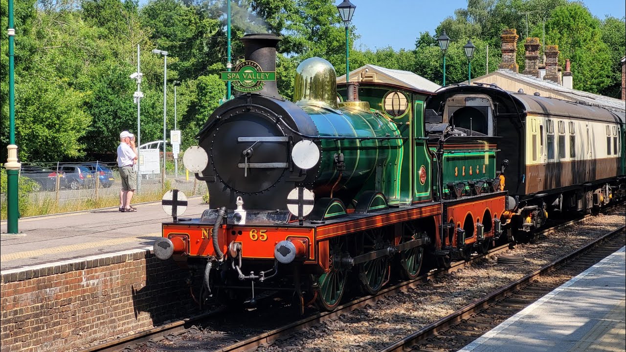 S4 E5: Spa Valley Railway #41313 and No.65 both at Eridge ft. BR SE&CR ...