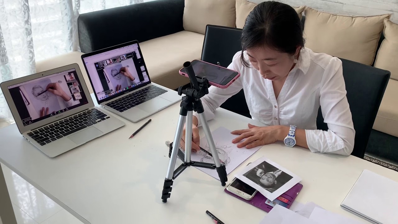 Portrait Drawing and Sketching class - Visual Arts Centre - YouTube