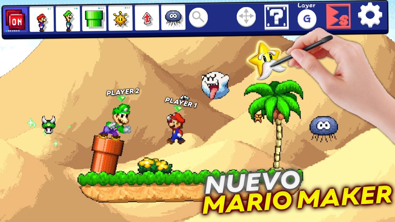 Este NUEVO MARIO MAKER tiene MULTIPLAYER COOPERATIVO 😱(Pruébalo aquí ...
