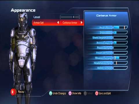 Mass Effect 3: Cerberus Armor - YouTube
