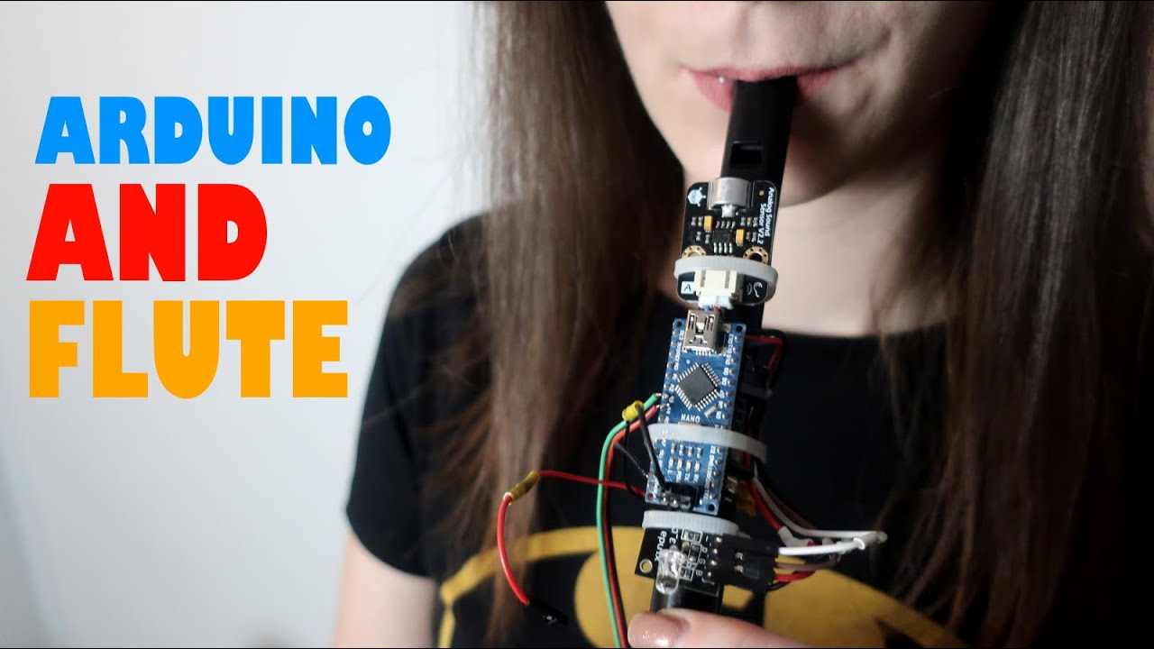 Flute Arduino and flashing LEDs - YouTube