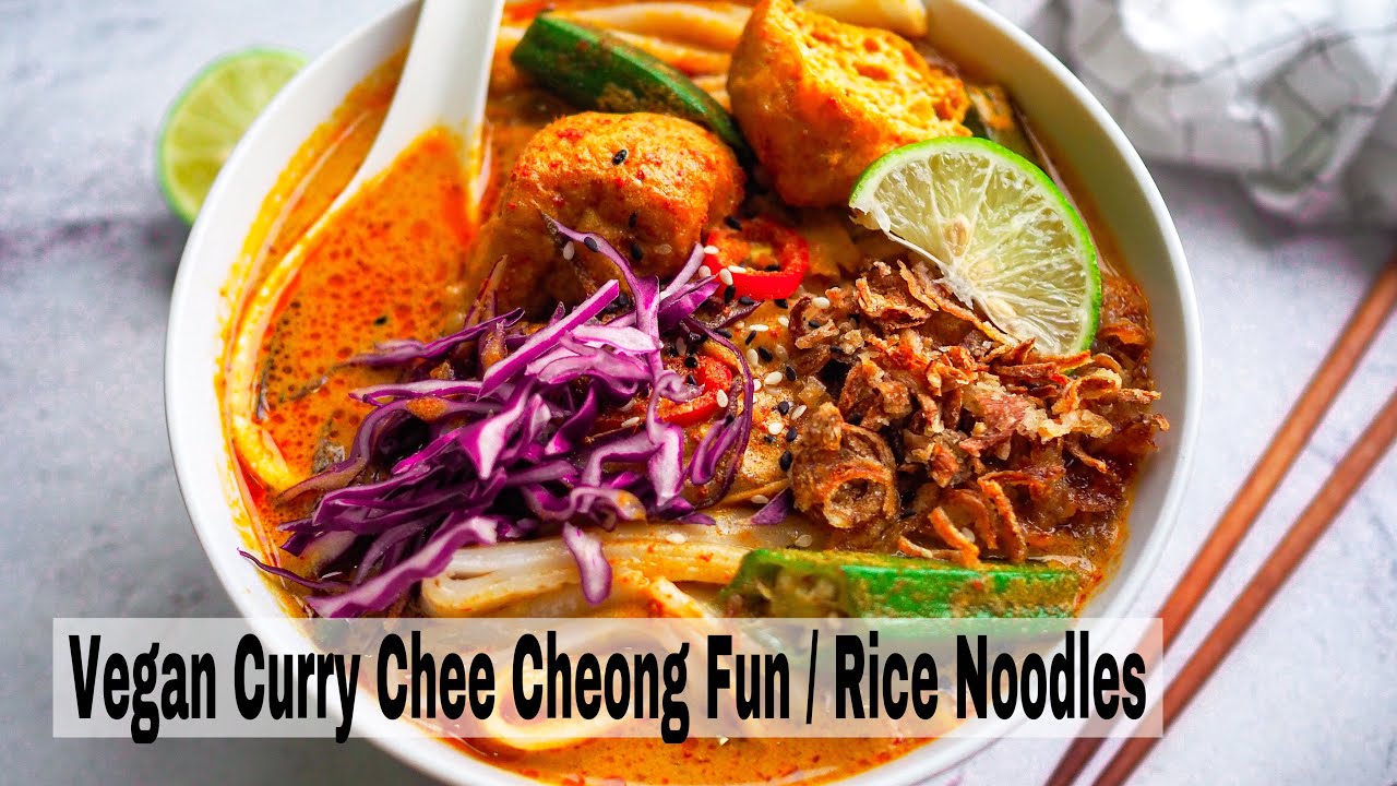 Curry Chee Cheong Fun | Easy vegan recipe | 咖喱猪肠粉 - YouTube