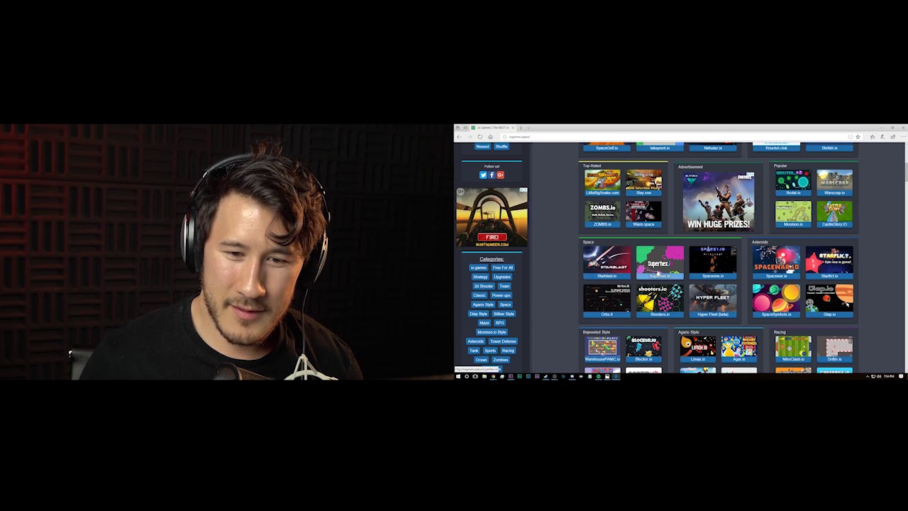 Markiplier: 3 iO GAMES Accidental Stream WITH AUDIO MATCHED UP - YouTube