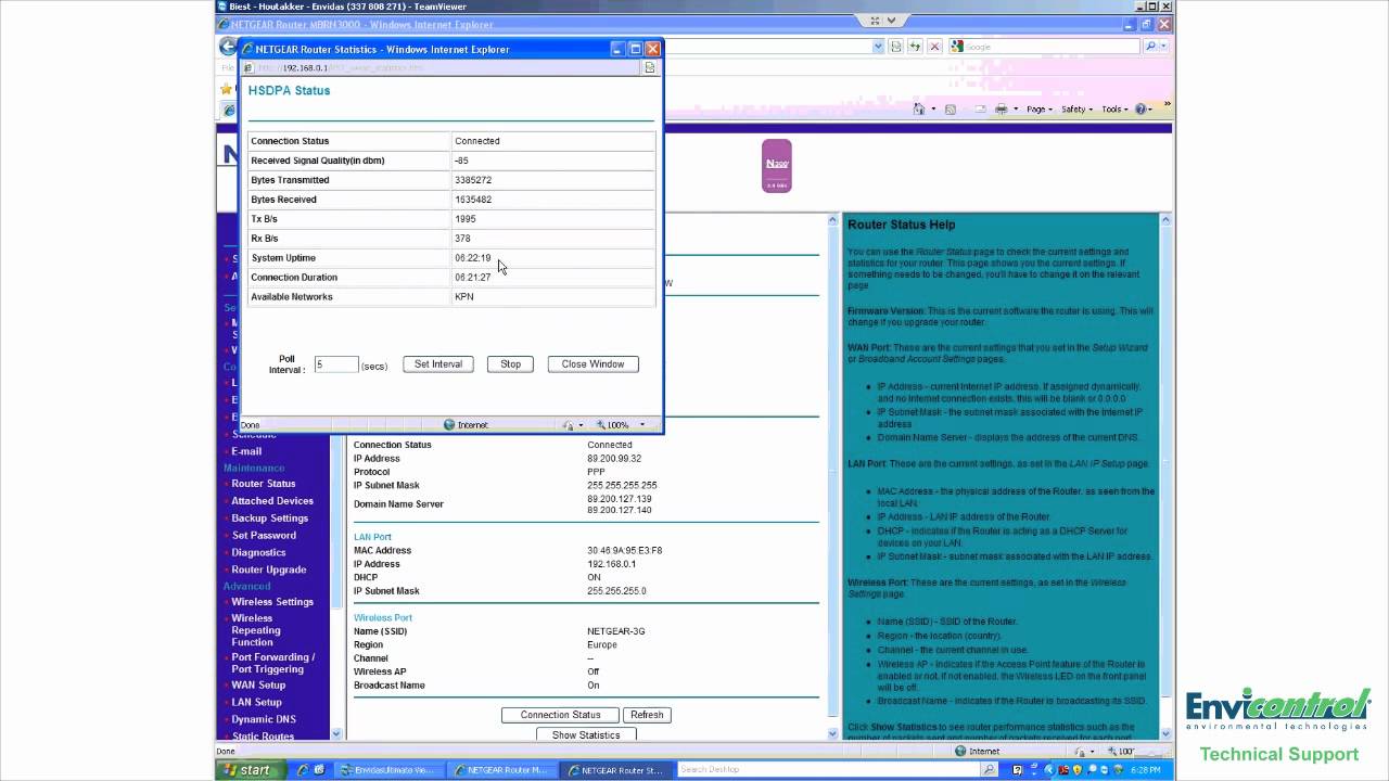 How to check your 3G signal strenght on Netgear MBRN3000 3G Router ...