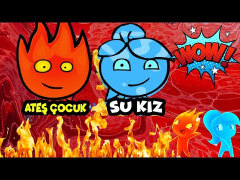 ATEŞ VE SU OYUNU.FİREBOY AND WATERGİRL.EĞLENCELİ BİR OYUN.