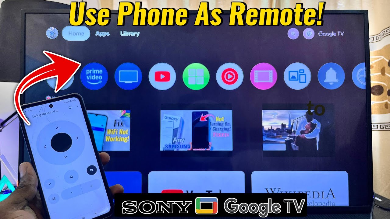 How to Use Your Phone As Remote for Sony Google TV! - YouTube