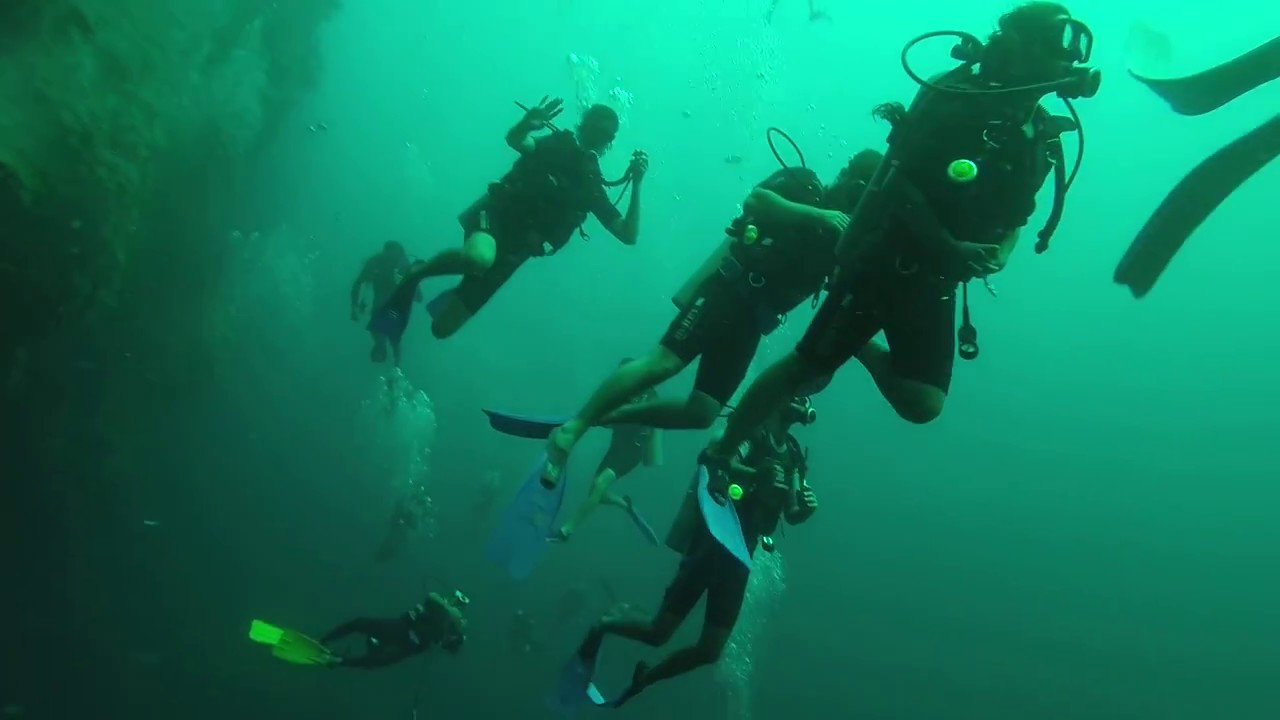 The Great Blue Hole Belize- Deep dive! - YouTube