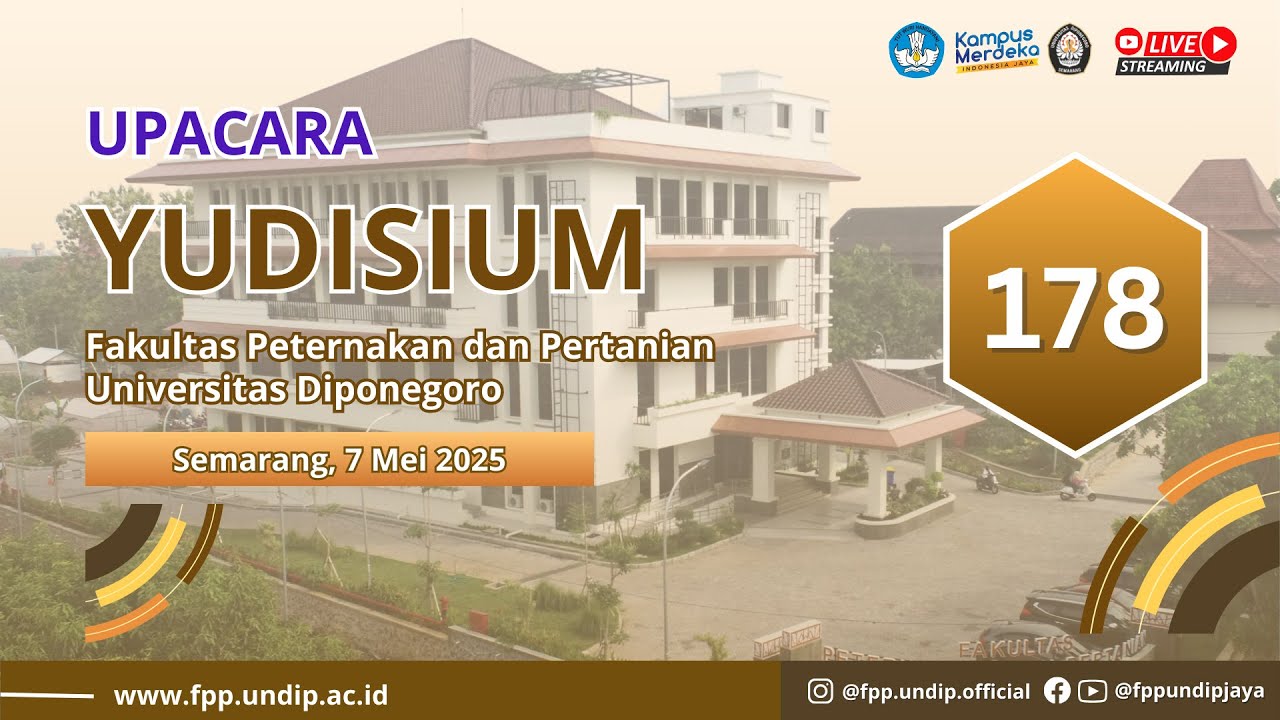 YUDISIUM KELULUSAN FPP UNDIP KE 178 TAHUN 2025 - YouTube
