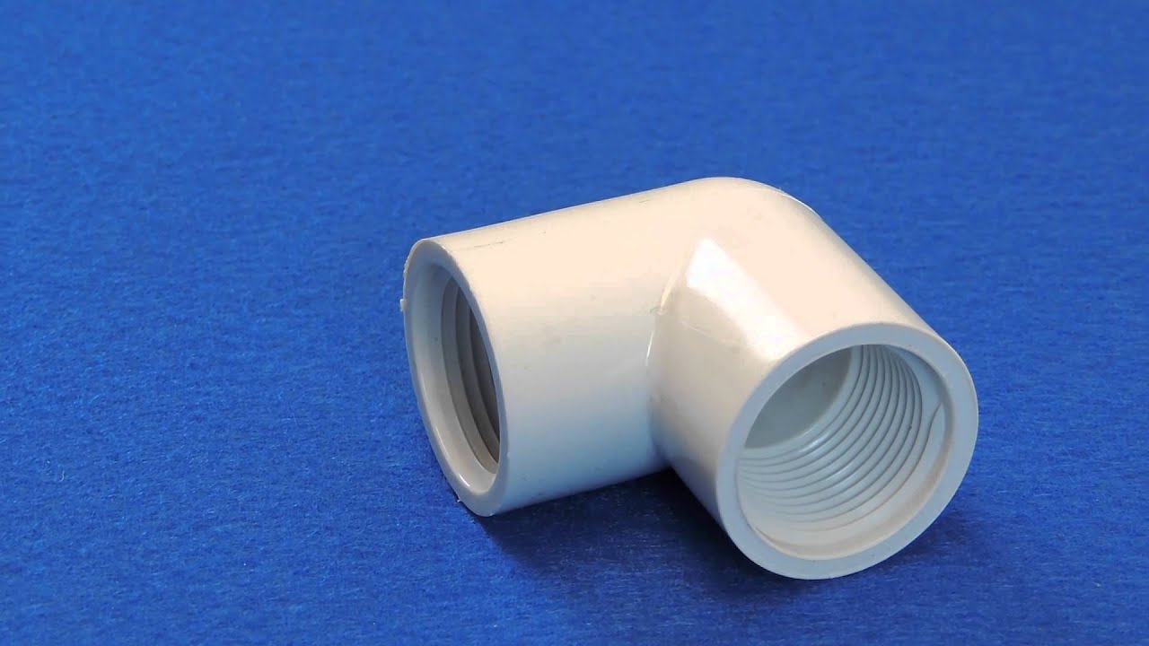 90 Degree Elbow Fitting for Schedule 40 PVC Pipe (FIPT x FIPT) - YouTube