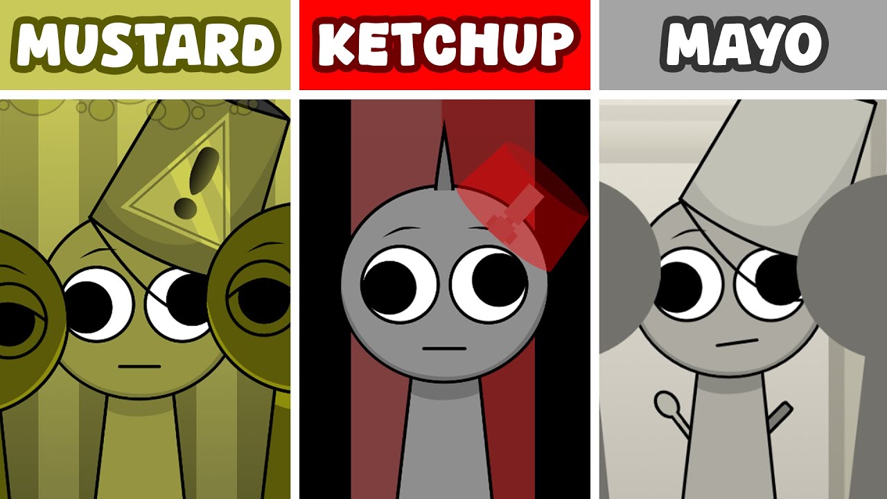 Incredibox Sprunki: Mustard VS Ketchup VS Mayo | NEW MOD | WITH BONUS ...