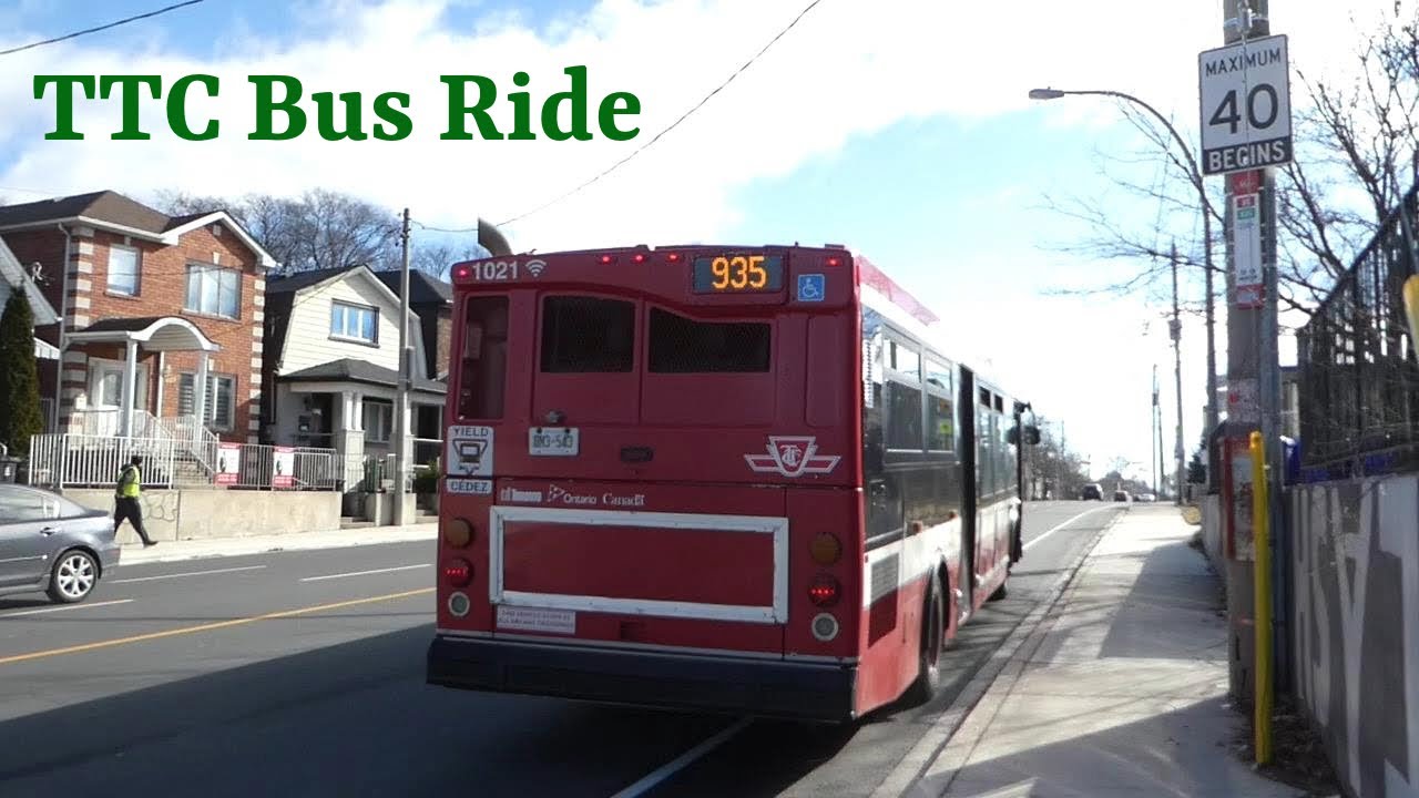 Toronto TTC 935 Jane Express Bus Ride - Wilson Avenue to Dundas Street ...