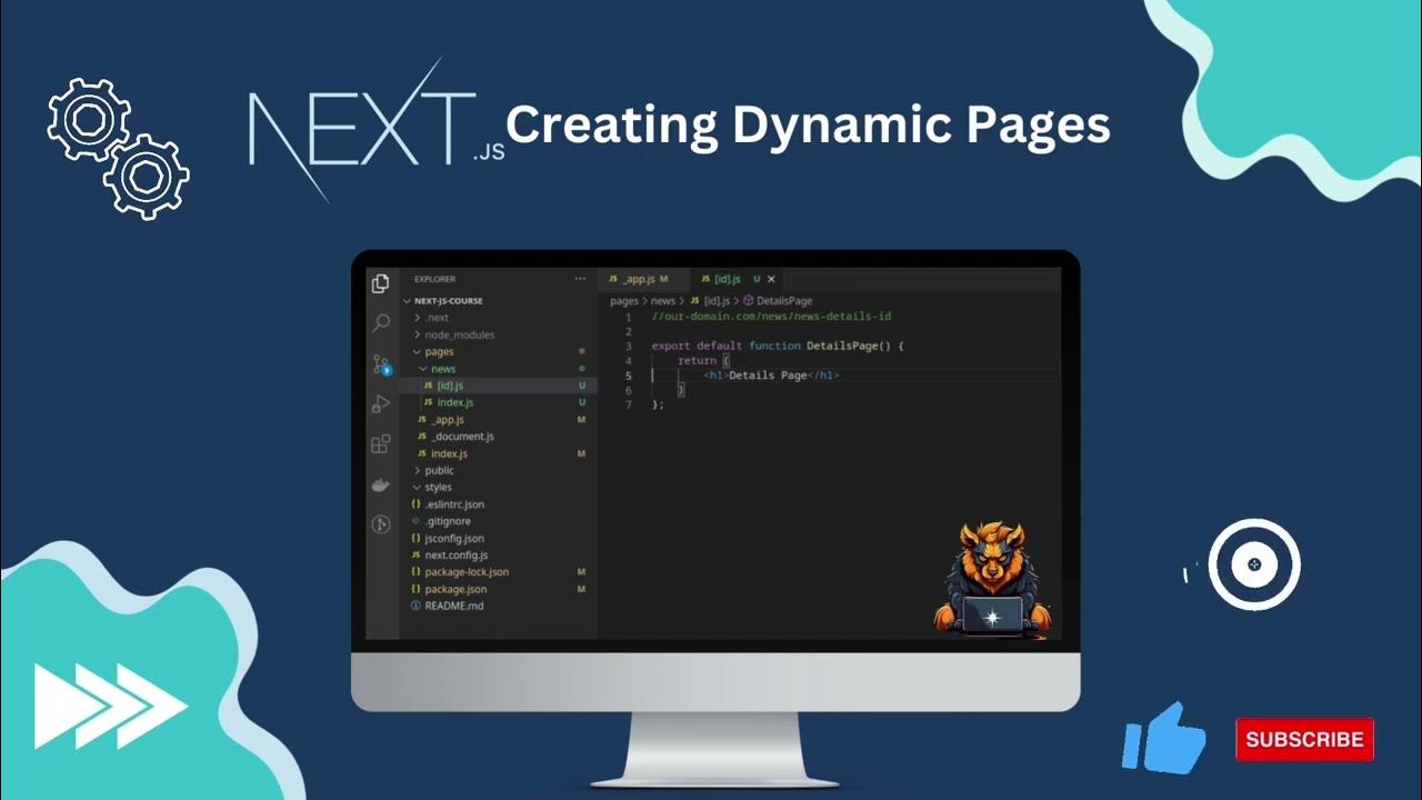 Nextjs Creating Dynamic Pages Nextjs Nextjstutorial Youtube
