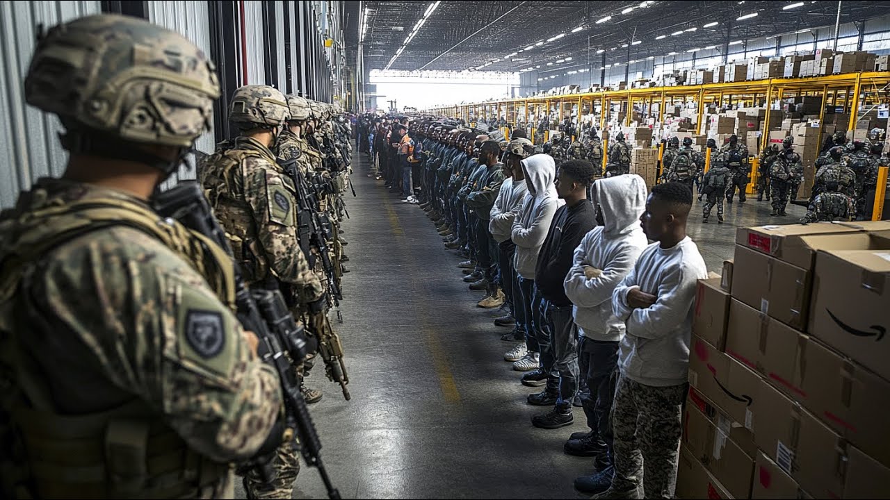 ICE Raids Amazon Warehouse... as Migrants Flee NYC - YouTube
