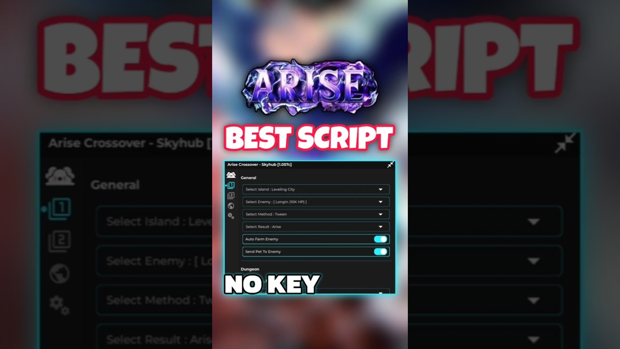 Script Arise Crossover No Key Siêu Ngon Mới Nhất #roblox #script #arise ...