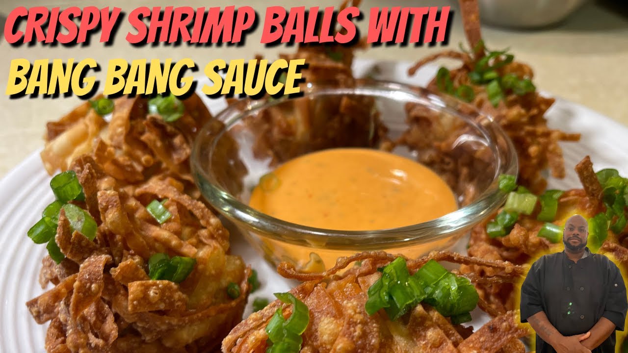 Crispy Fried SHRIMP Balls with Delicious Bang Bang Sauce! - YouTube