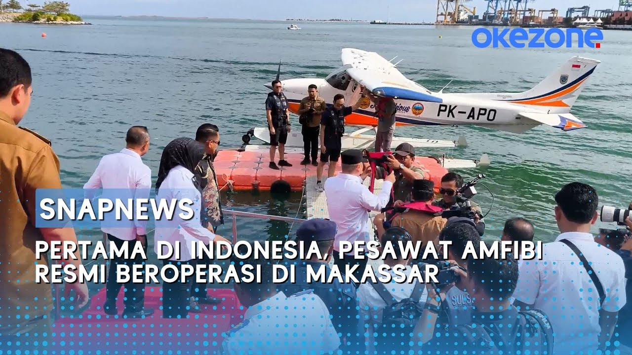 Pertama di Indonesia, Pesawat Amfibi Resmi Beroperasi di Makassar | 12/ ...