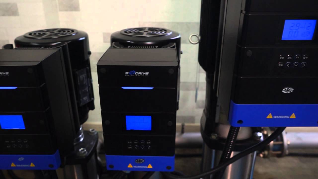 INJ4000 three phase 400V inverter for water pump - YouTube