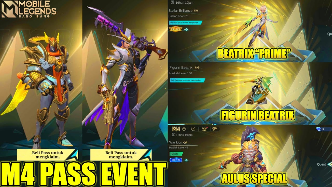 REVIEW M4 PASS EVENT & CARA MENDAPATKAN SKIN M1 ALDOUS & M2 CLINT ...