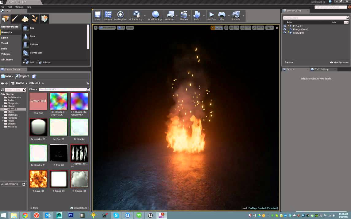 Unreal 4 - Fire VFX - YouTube
