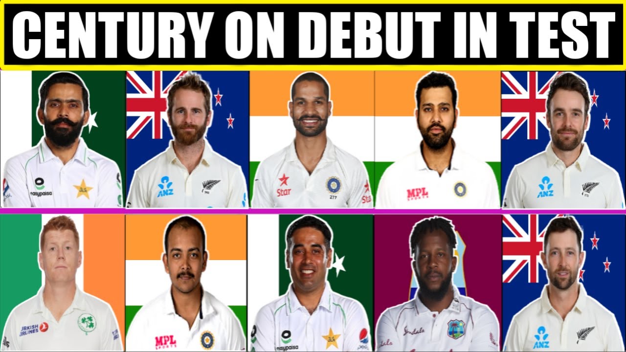 Cricketers Who Have Scored Century On Debut in Test Cricket | Century ...