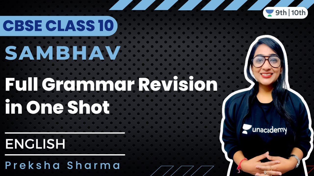 Full Grammar Revision in One Shot | Important Session | Sambhav Batch ...