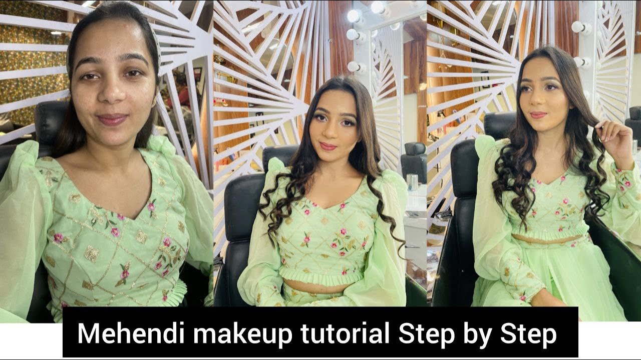 Mehendi makeup tutorial step by step - YouTube