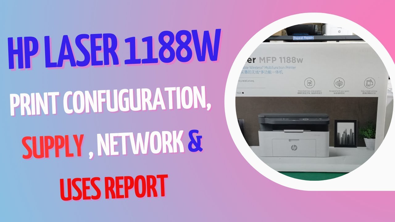 How to print configuration supply network report and uses report on HP ...