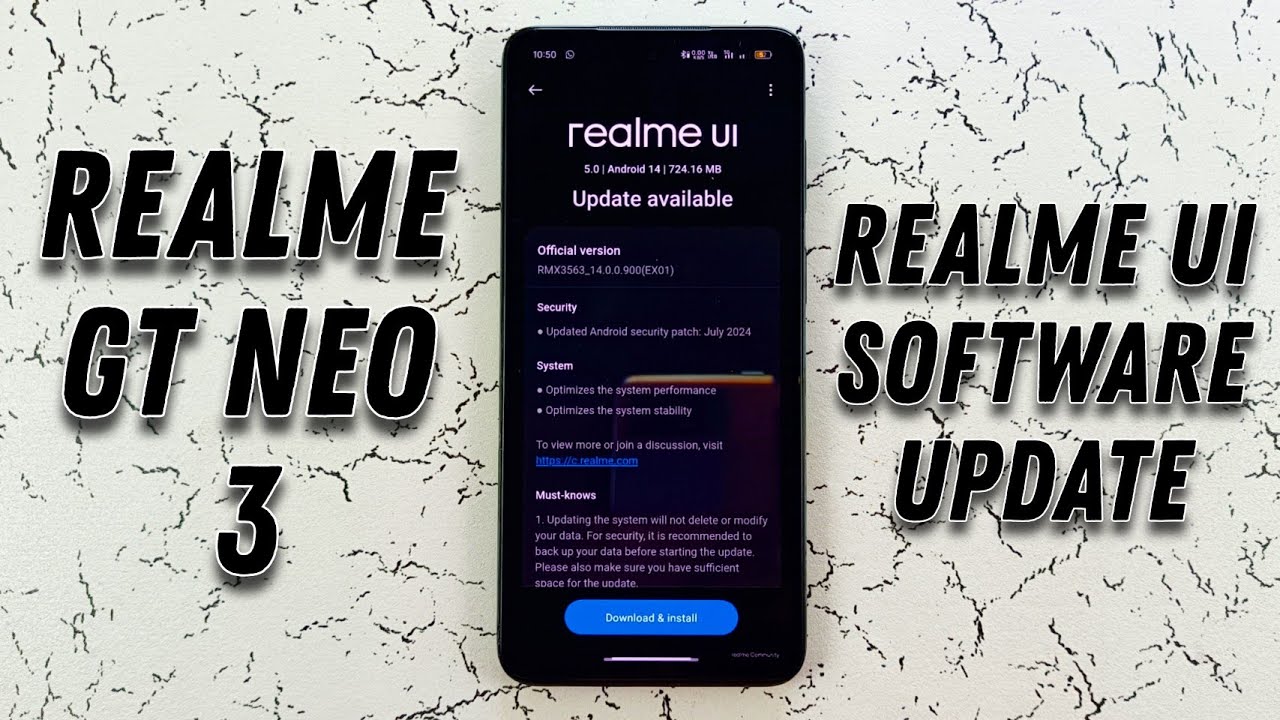 Realme GT Neo 3 RealmeUI New Software Update | Update Problems - YouTube