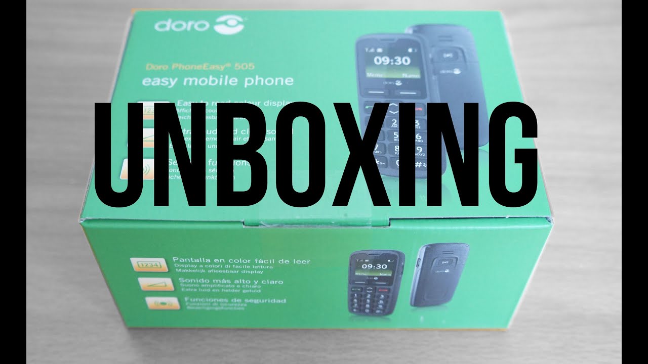Doro 505 PhoneEasy Unboxing - YouTube