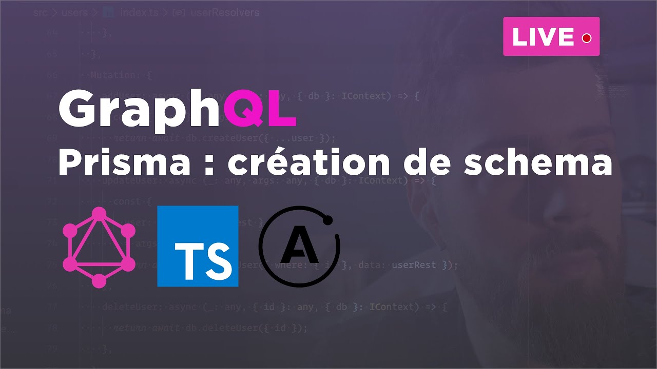 Live Graphql Création De Schema Avec Prisma Nodejs Typescript Apollo And Prisma Youtube