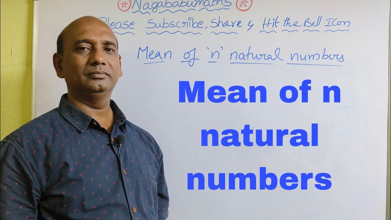 #mathematics ...Mean of n natural numbers.. - YouTube