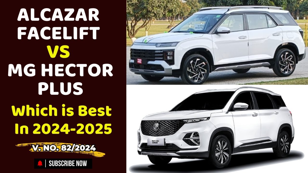 Alcazar Facelift Vs MG Hector Plus | Comparison Between Alcazar & MG ...
