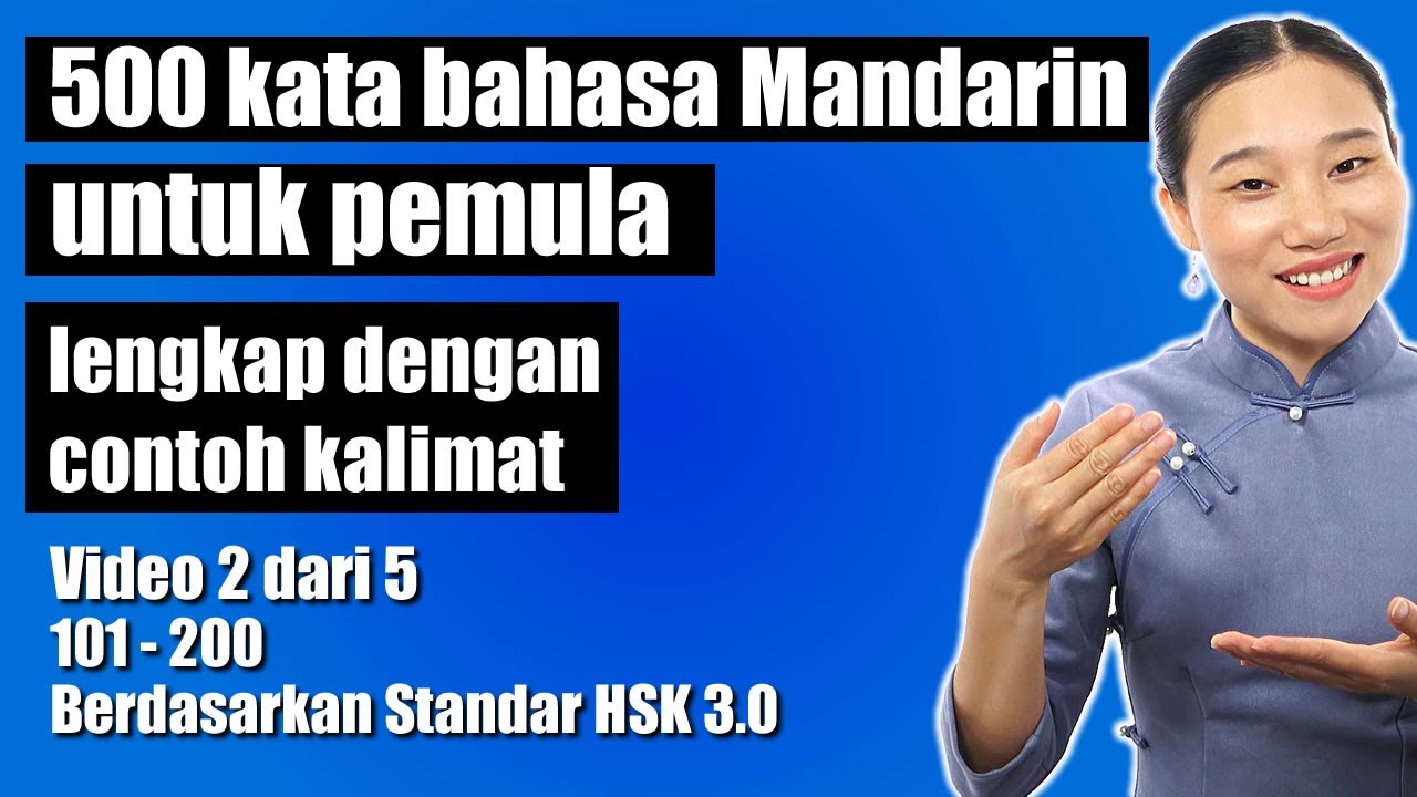500 kata bahasa Mandarin untuk pemula, lengkap dengan contoh kalimat ...