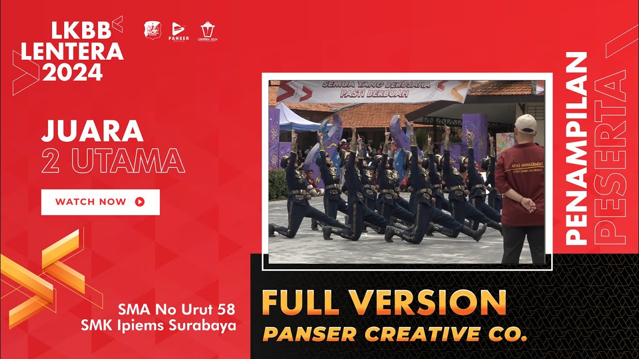 LKBB Lentera 2024 Official - Juara 2 Utama dan Best Variasi Formasi ...