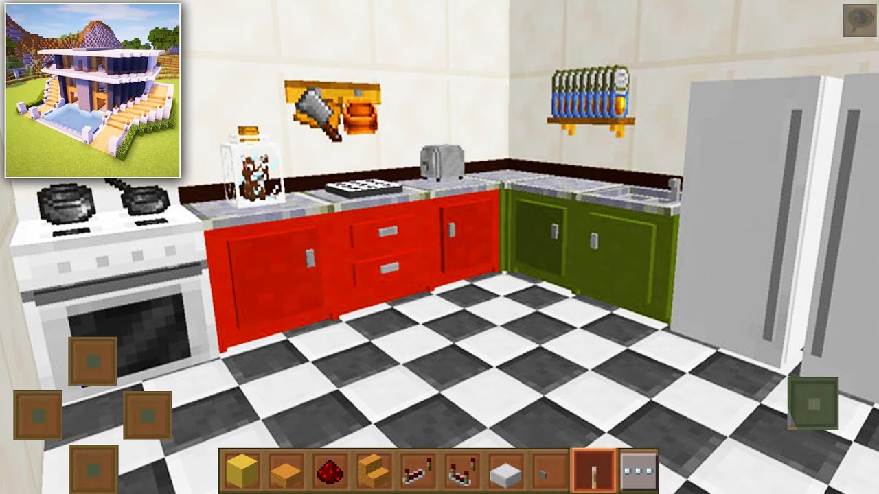 How to Make Working Kitchen in Craft World - YouTube