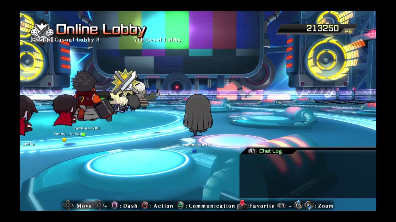 Weird conga line in a Blazblue Tag casual lobby - YouTube